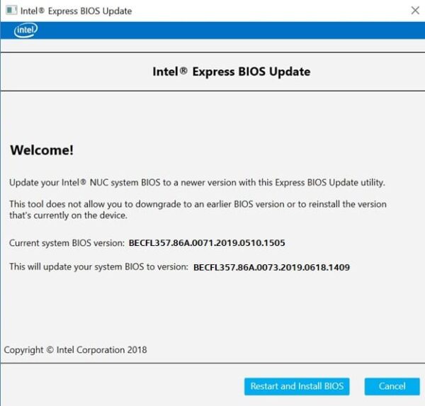 NUC Express BIOS - ByteSpeed